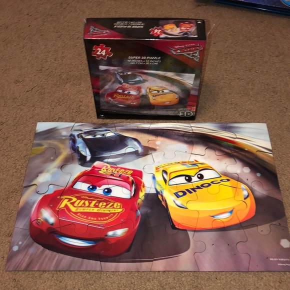 Disney | Toys | Cars 3 3d Puzzle | Poshmark